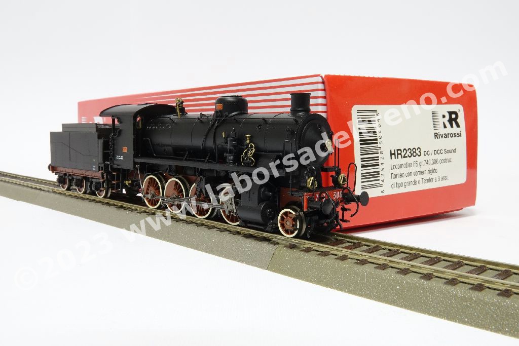 Rivarossi - HR2383 Vaporiera Gr. 740 FS, distribuzione Walschaert ...