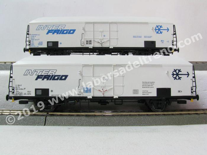 Acme - 45059 Coppia carri isotermici Interfrigo delle FS, livrea bianca, ep. IV/V