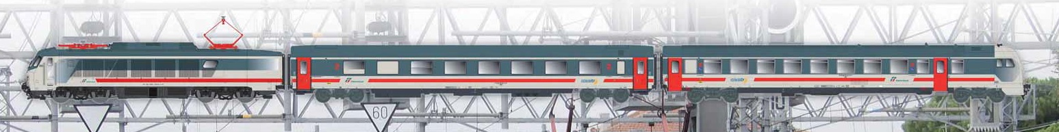 Acme - 70096 Set 1 'Intercity Giorno' FS Trenitalia con locomotiva ...