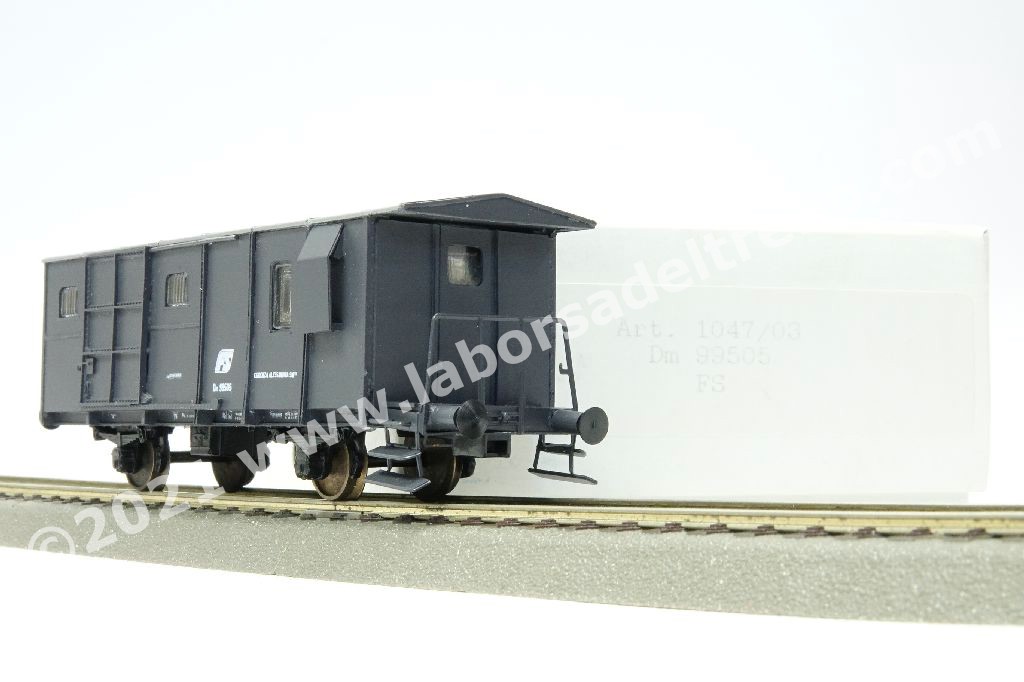 Laser - 1047/03 Bagagliaio per treni merci tipo Dm 99000, livrea grigio ...