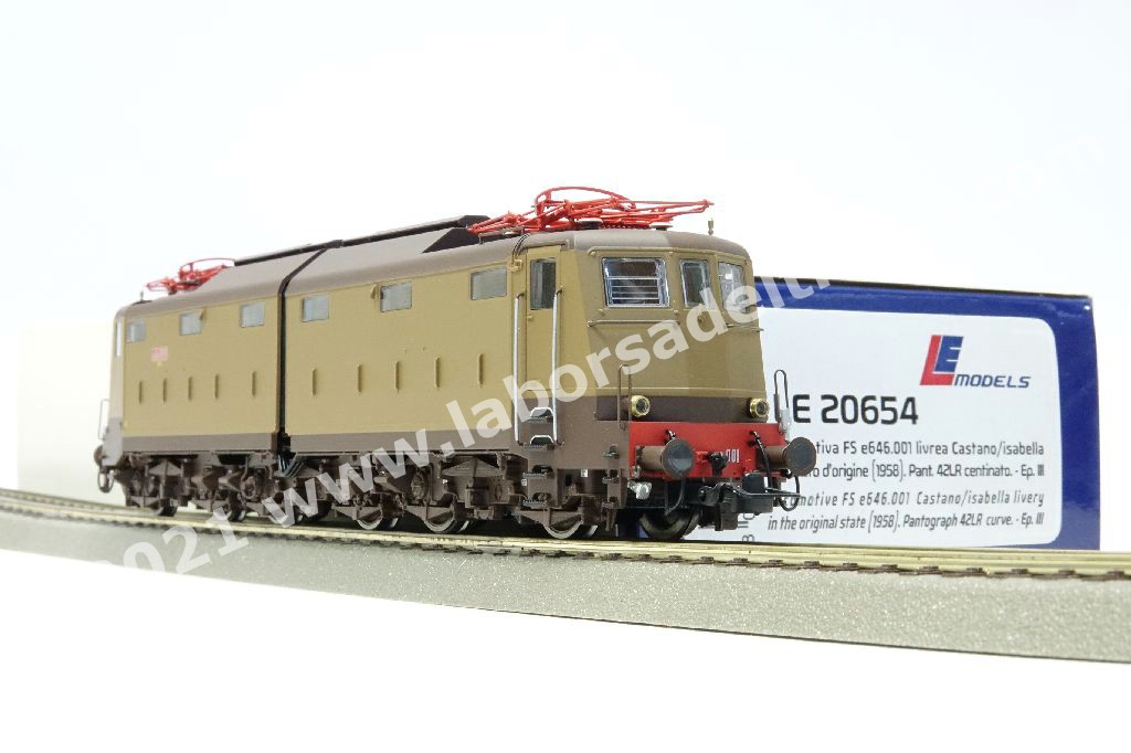 Le models - 20654 Loco el. E 646 001 delle FS, livrea di origine ...