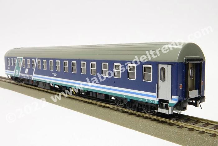 Acme - 203-3 Carrozza letti FS T2S, livrea TRENO NOTTE, carrelli MD50 ...