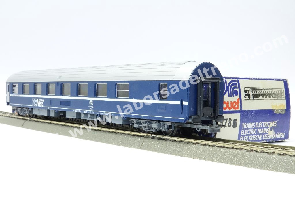 Jouef - 5785 Carrozza letti tipo T2s delle FS, livrea TEN, logo TV, ep. IV