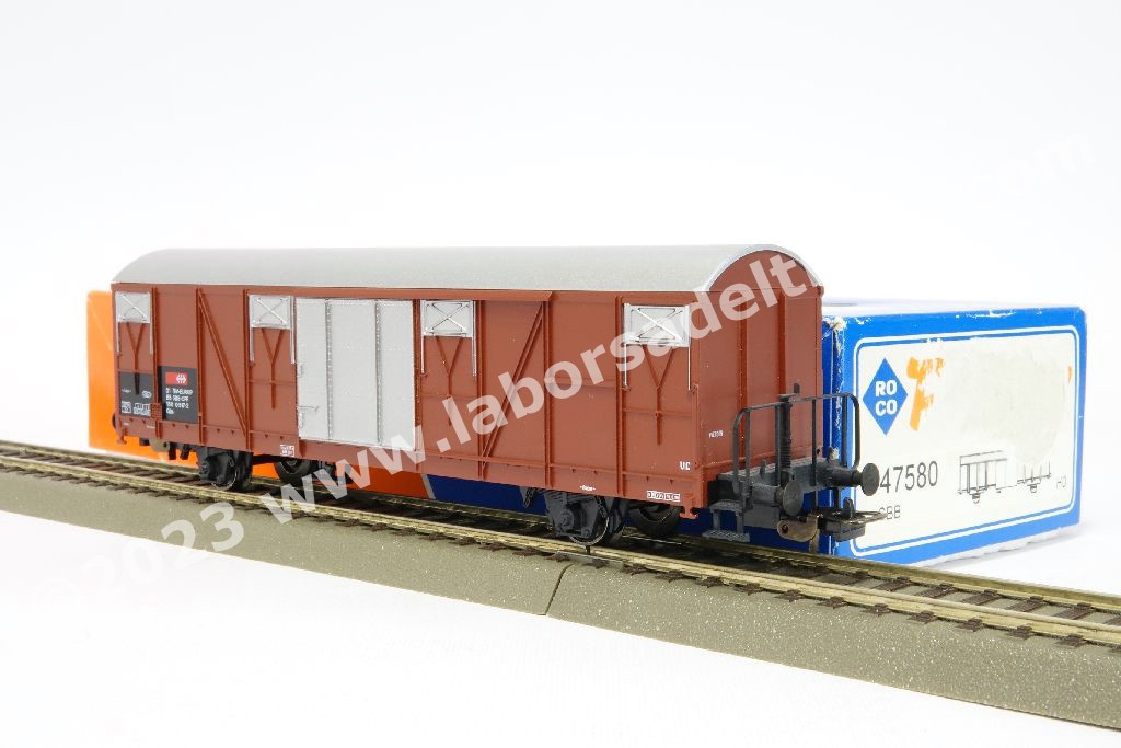 Roco - 47580 carro merci SBB tipo Gbs, epoca IV/V