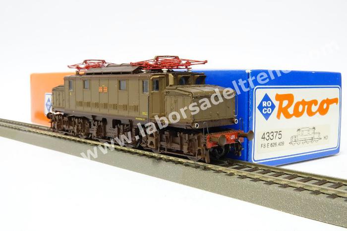 Roco - 43375 Locomotiva elettrica FS E 626 409, livrea castano/isabella ...