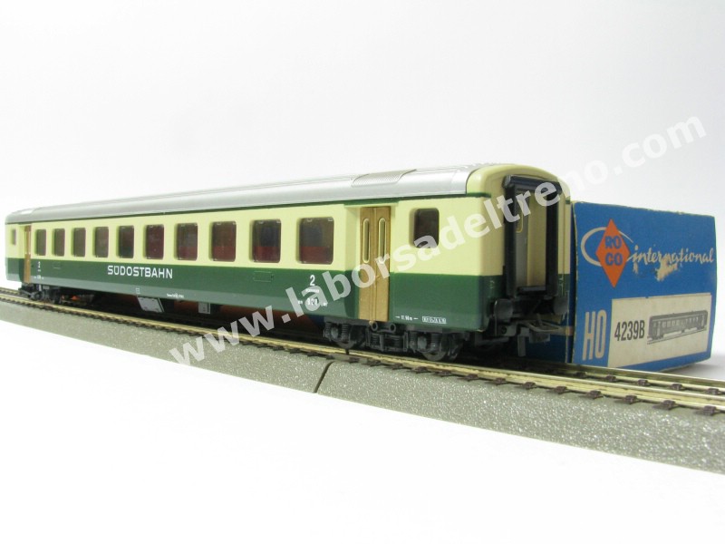 Roco - 4239C Carrozza passeggeri Sudostbahn, tipo EW-II, 2a classe ...
