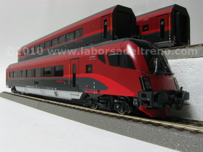 Jaegerndorfer - 70301 set tre carrozze OBB Railjet, con pilota, epoca V