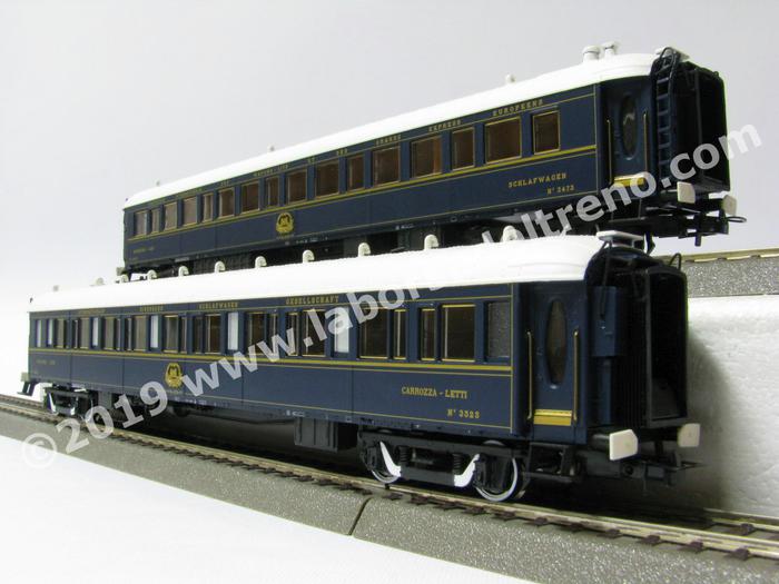 Rivarossi - HR4144 Coppia vetture letto LX della CIWL del convoglio Venice Simplon Orient ...