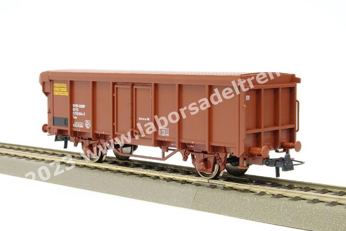 Roco - 66166 Coppia carri merce a tetto scorrevole tipo Tms delle FS ...