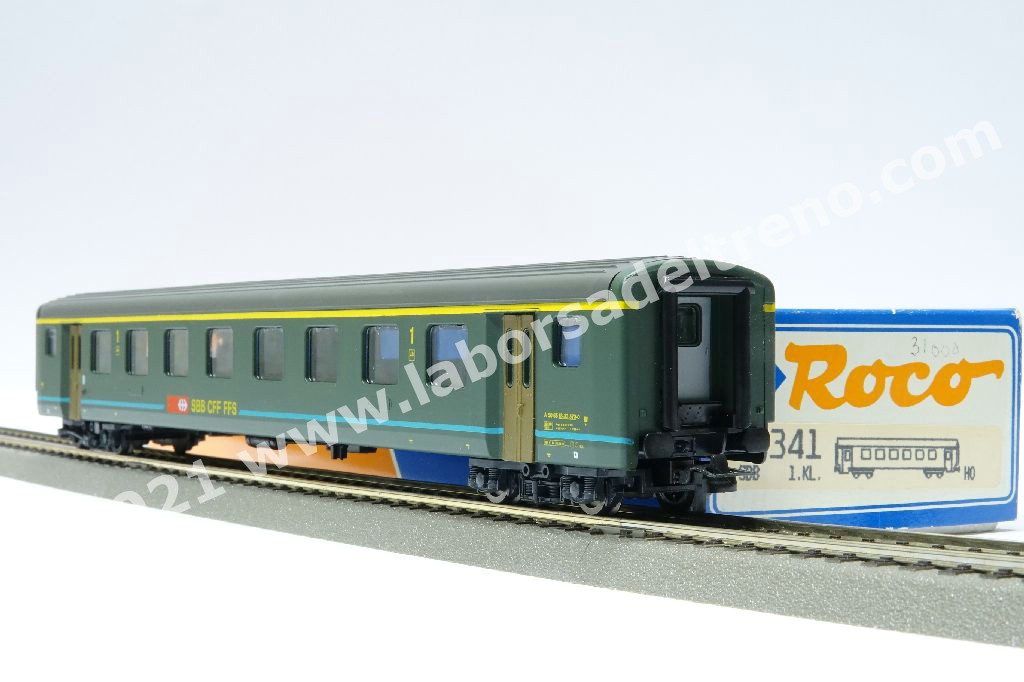Roco - 44341 Carrozza passeggeri a carrelli SBB tipo Schlieren di 1° cl ...