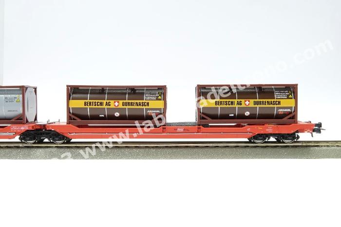 Roco - 77389 Carro intermodale bi-modulo OBB Rail Cargo Wagon tipo ...