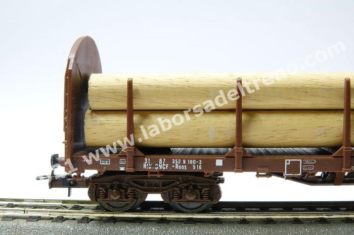 Lima - 309044L Carro a stanti a carrelli SNCF tipo Roos con carico ...
