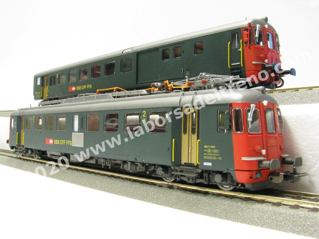 Piko - 96851 Set elettromotrice SBB RBe 4/4 1447 + pilota BDt mista 2 ...