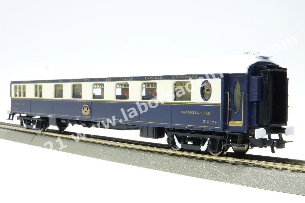 Rivarossi - HR4319 Carrozza bar della CIWL 'Venice Simplon Orient Express', livrea blu/crema con ...