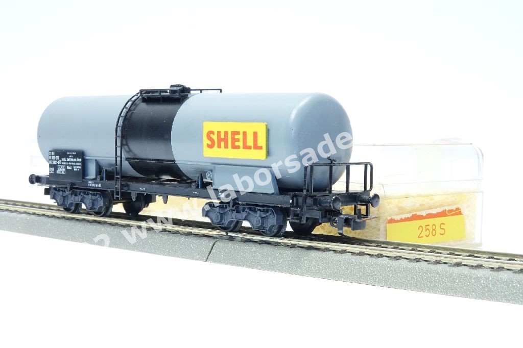 Liliput - 258S Cisterna a carrelli SBB della ditta 'Shell', epoca IV