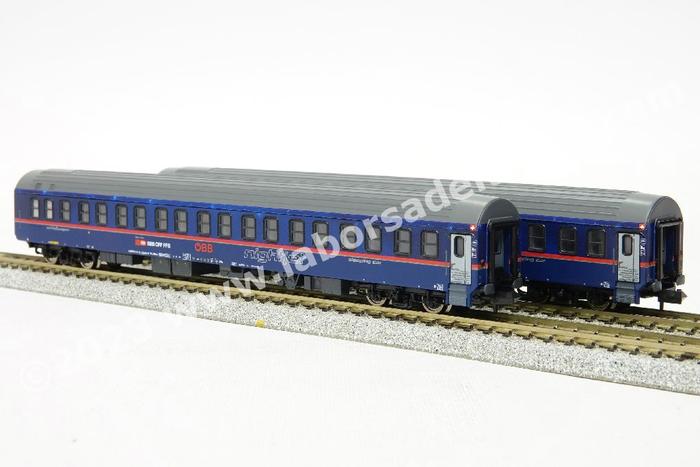 Fleischmann - 6260013 Set due carrozze OBB tipo T2S, livrea NightJet ...