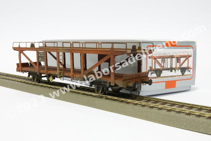 Sagi - M781/R Carro FS Italia a due assi per trasporto auto, tipo PPaut ...