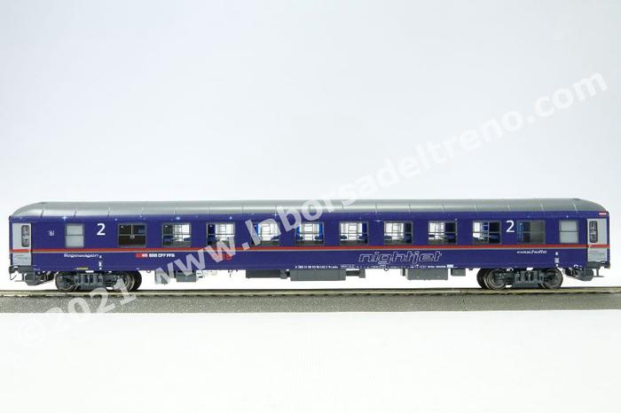 Ls models - PI9703 Set tre carrozze OBB NightJet, una letti WLABmz, una ...