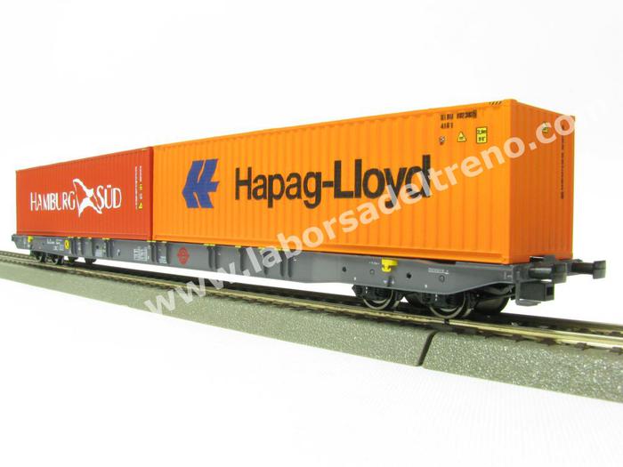 Igra model - 96010036 Carro intermodale DB AG Ermewa tipo Sggnss da 80 ...