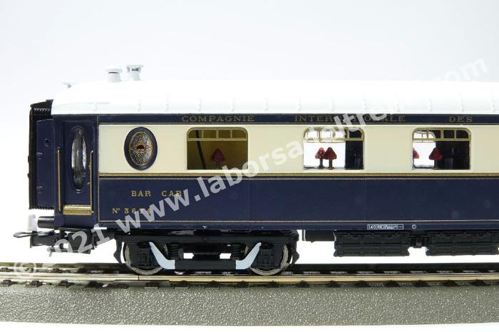 Rivarossi - HR4319 Carrozza bar della CIWL 'Venice Simplon Orient Express', livrea blu/crema con ...