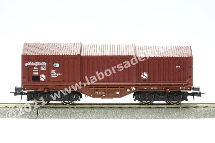 Roco - 76041 Coppia carri a copertura telescopica DB tipo Shimmns per ...