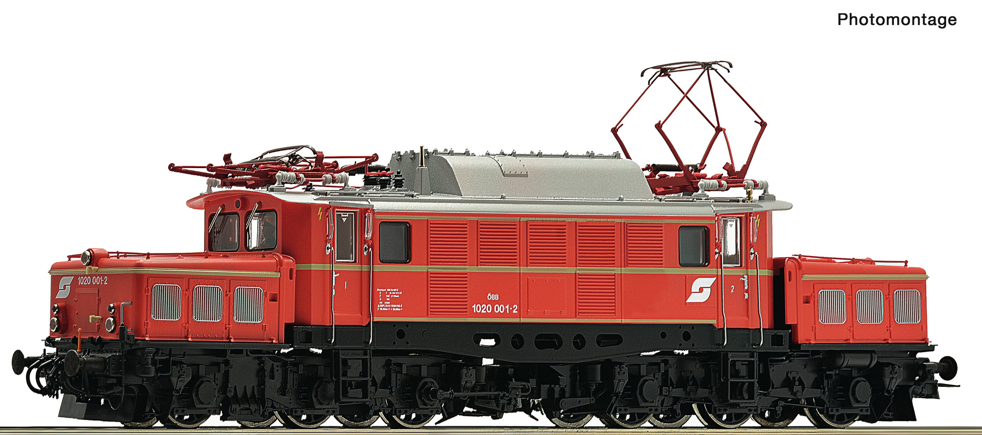 Roco - 7510009 Locomotiva elettrica OBB Rh 1020 001, livrea arancio ...