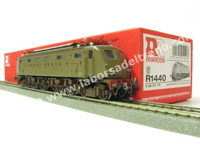 Rivarossi - R1440 locomotiva elettrica FS E 428 162, III serie, castano ...