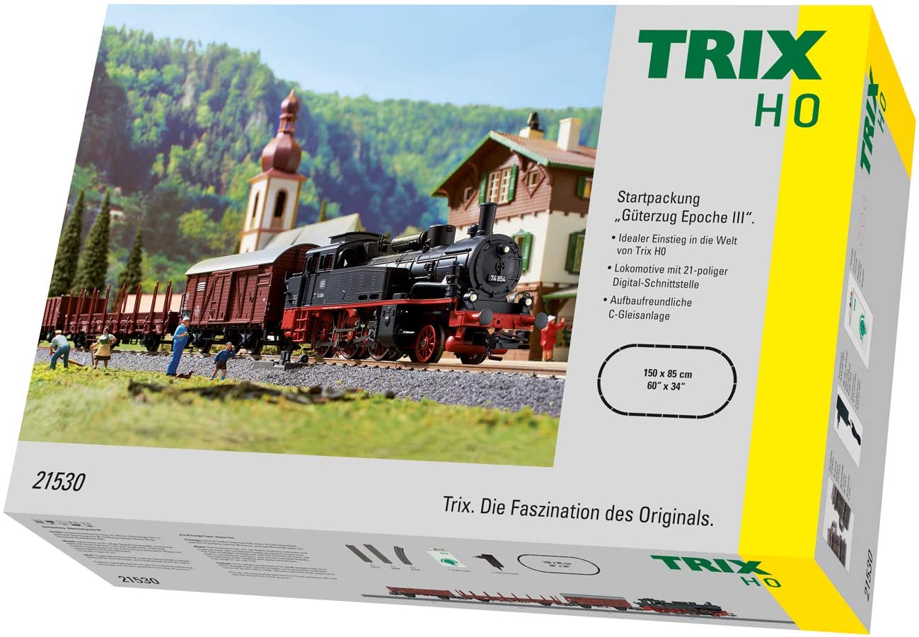 Trix - 21530 Strat-Set analogico con locotender DB Br 74 e tre carri ...