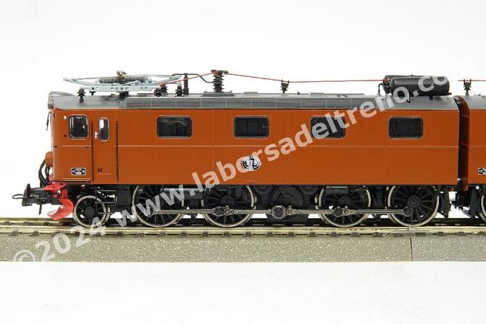 Roco - 7500006 Locomotiva elettrica a tre casse SJ Dm3, livrea marrone ...