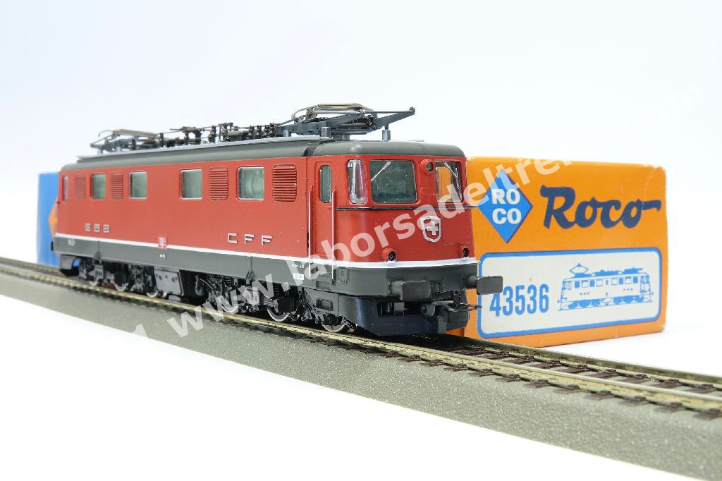 Roco - 43536 Locomotiva elettrica SBB Ae 6/6, livrea rossa, epoca IV - 10 stemmi e numeri di ...
