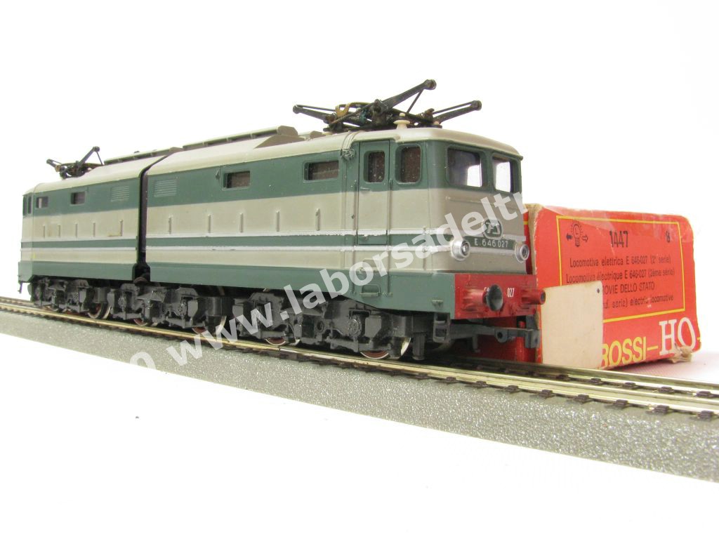 Rivarossi - 1447 locomotiva elettrica FS E 646 027, livrea grigio/verde, epoca III