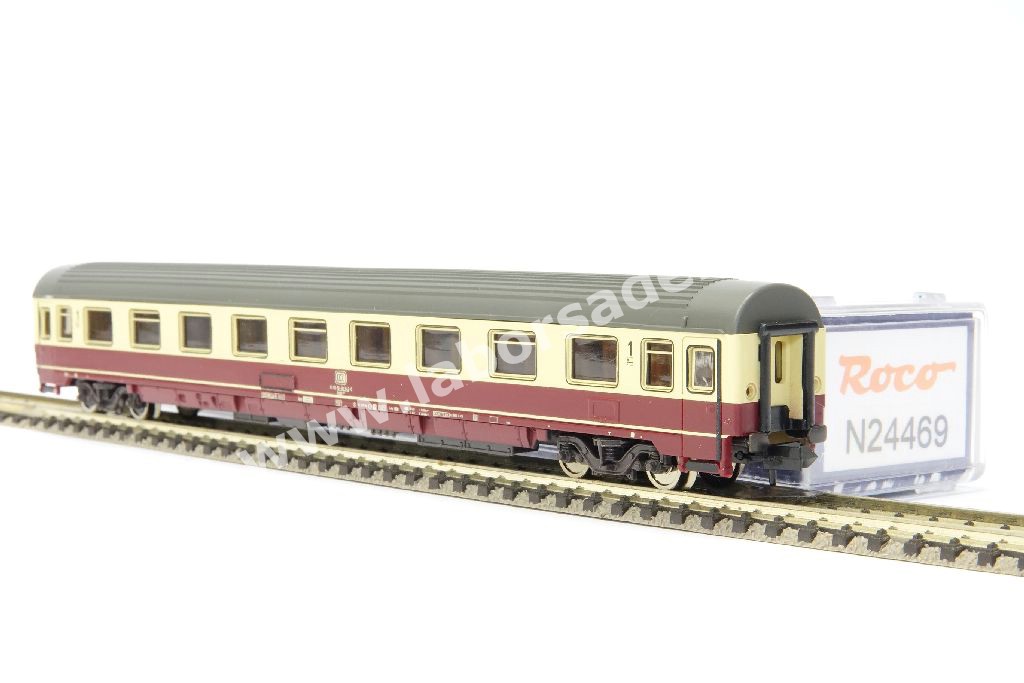 Roco - 24469 Carrozza Eurofima di 1a cl. DB, livrea rosso/crema, ep. IV ...