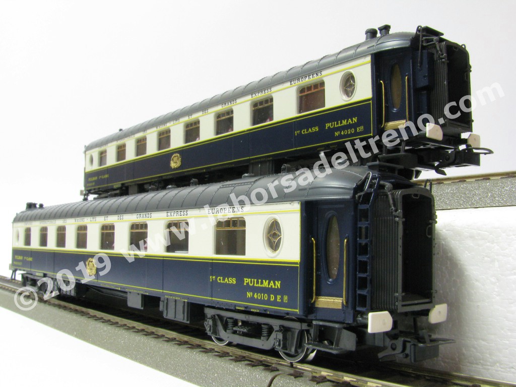 Rivarossi - 2490 Coppia carrozze pullmann CIWL WPc 4010 + WP 4020 ...