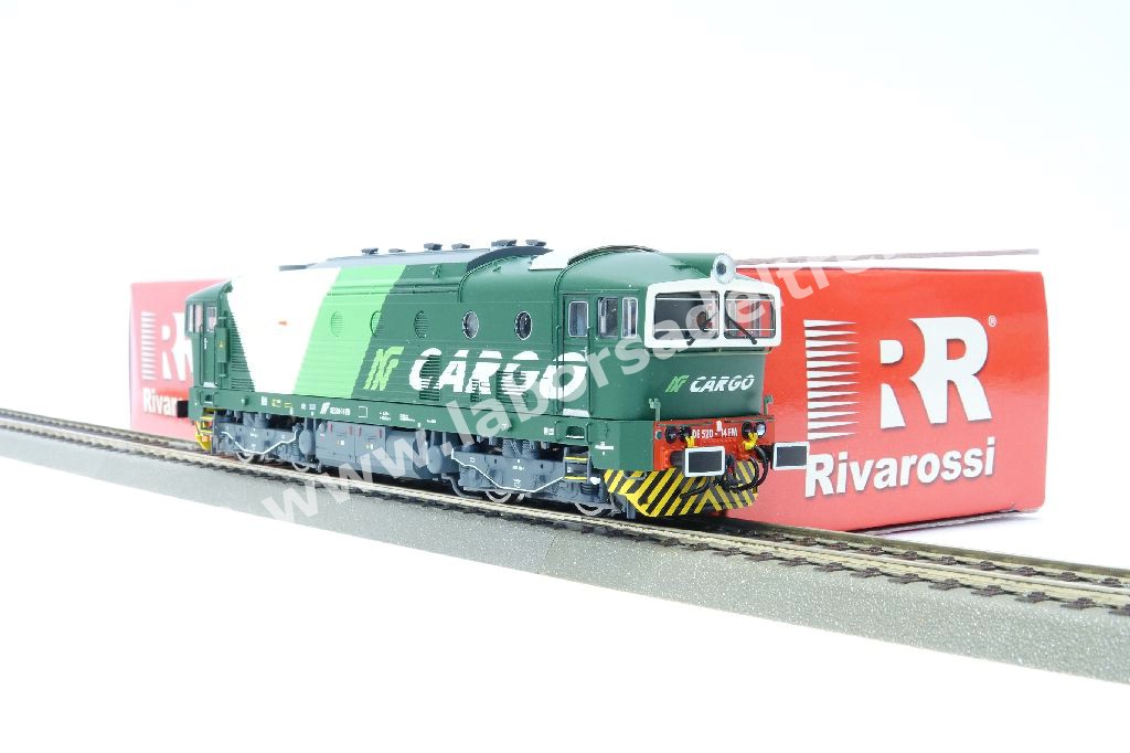 Rivarossi - HR2203 Loco diesel D 753 FNM, livrea verde/bianco, ep. V, Dig. Loksound