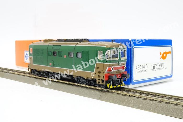 Roco - 43614.3 Loco diesel D 345 1060 FS, livrea verde/isabella con ...