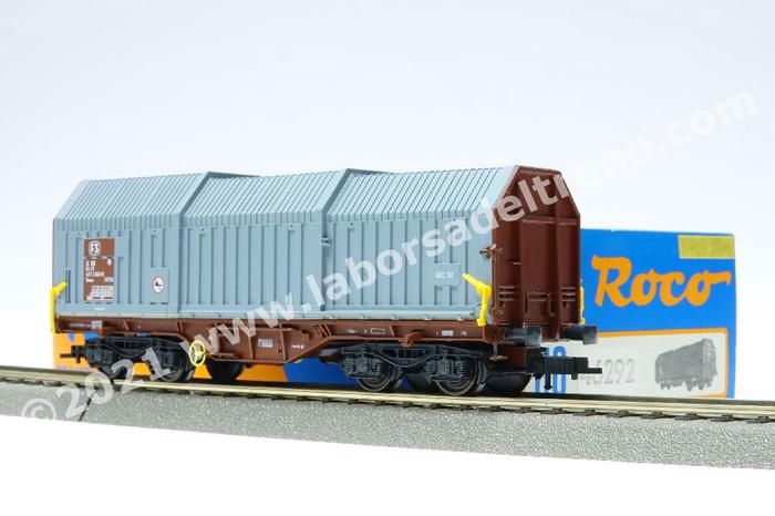 Roco - 46292 Carro a pareti scorrevoli tipo Shimmns delle FS, logo TV ...