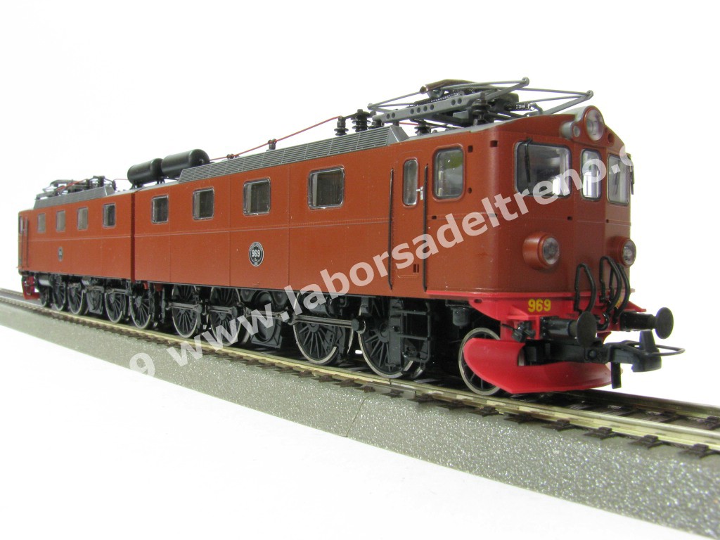Roco - 73869 Locomotiva elettrica SJ Dm2 a due casse, livrea marrone ...