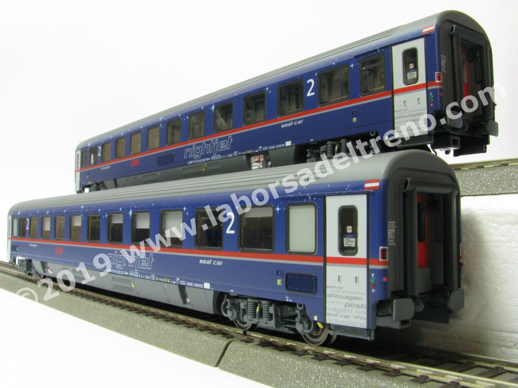 Ls models - 97027-1/3 Coppia carrozza a scompartimenti OBB NightJet ...