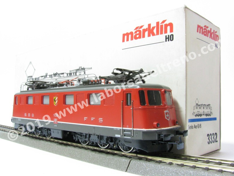 Marklin - 3332 Loco el. Ae 6/6 SBB, livrea rossa, ep. IV/V