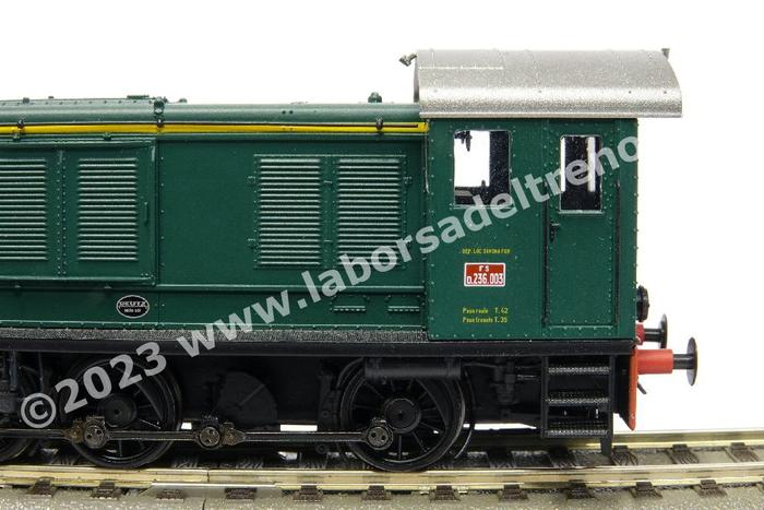Brawa - 41616 Locomotiva diesel da manovra FS Italia D236, Livrea verde ...