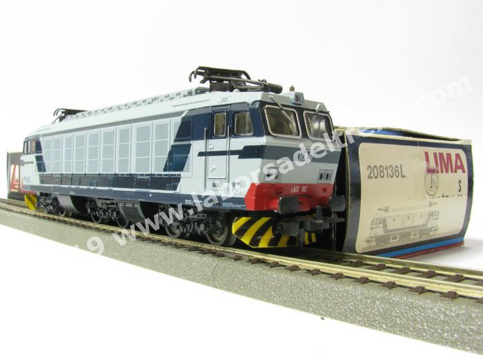 Lima - 208136L-S Locomotiva elettrica FS E 633 002 pantografo Faiveley, logo TV, ep. IV/V - motore G