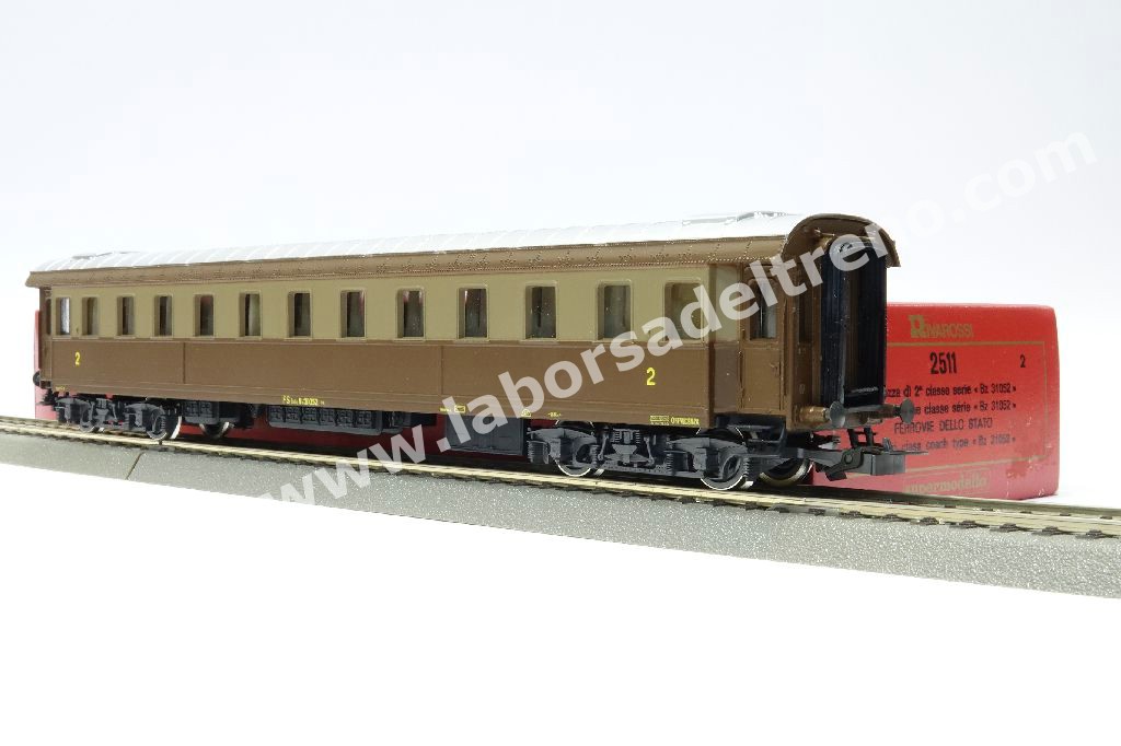 Rivarossi - 2511 carrozza passeggeri FS, tipo Bz 31052, 2a classe ...