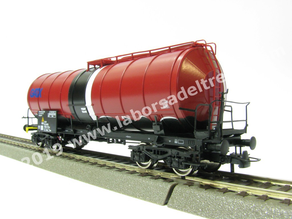 Roco - 76088-1 Cisterna a carrelli DB AG tipo Zaes noleggiate GATX ...