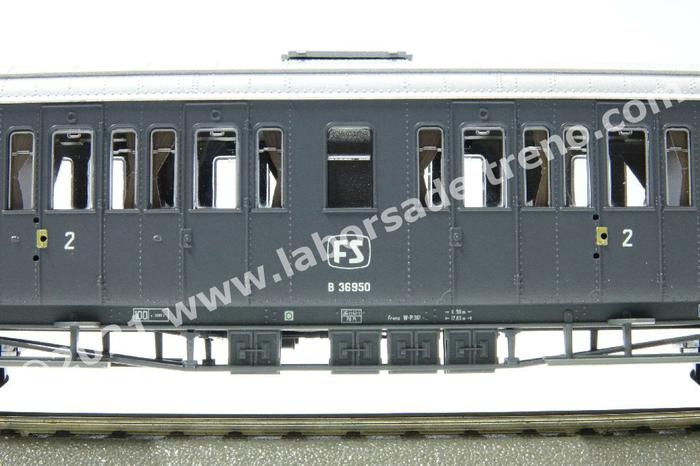 Roco - 44691 carrozza FS tipo centoporte, 2a classe, livrea grigio ...