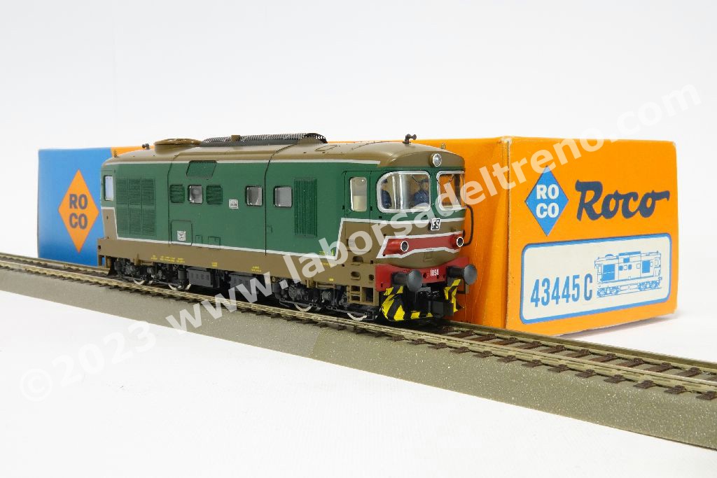 Roco - 43445C Locomotiva diesel FS D 345 1094, livrea di origine ...