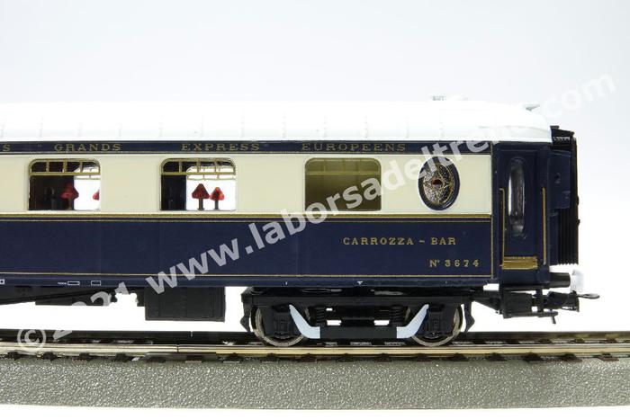 Rivarossi - HR4319 Carrozza bar della CIWL 'Venice Simplon Orient Express', livrea blu/crema con ...