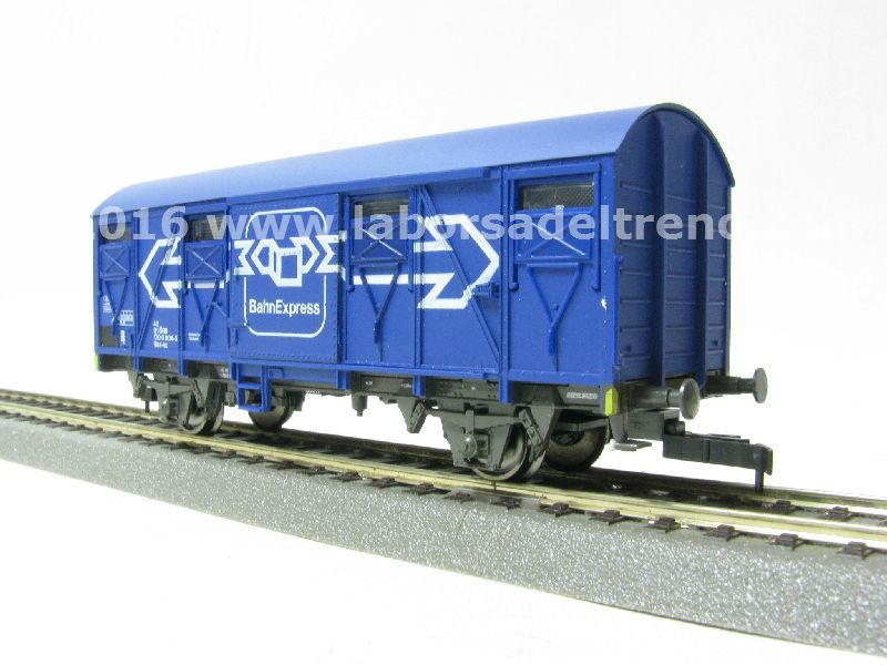 Roco - 46417 Carro chiuso corto a due assi OBB, BahnExpress, epoca IV/V