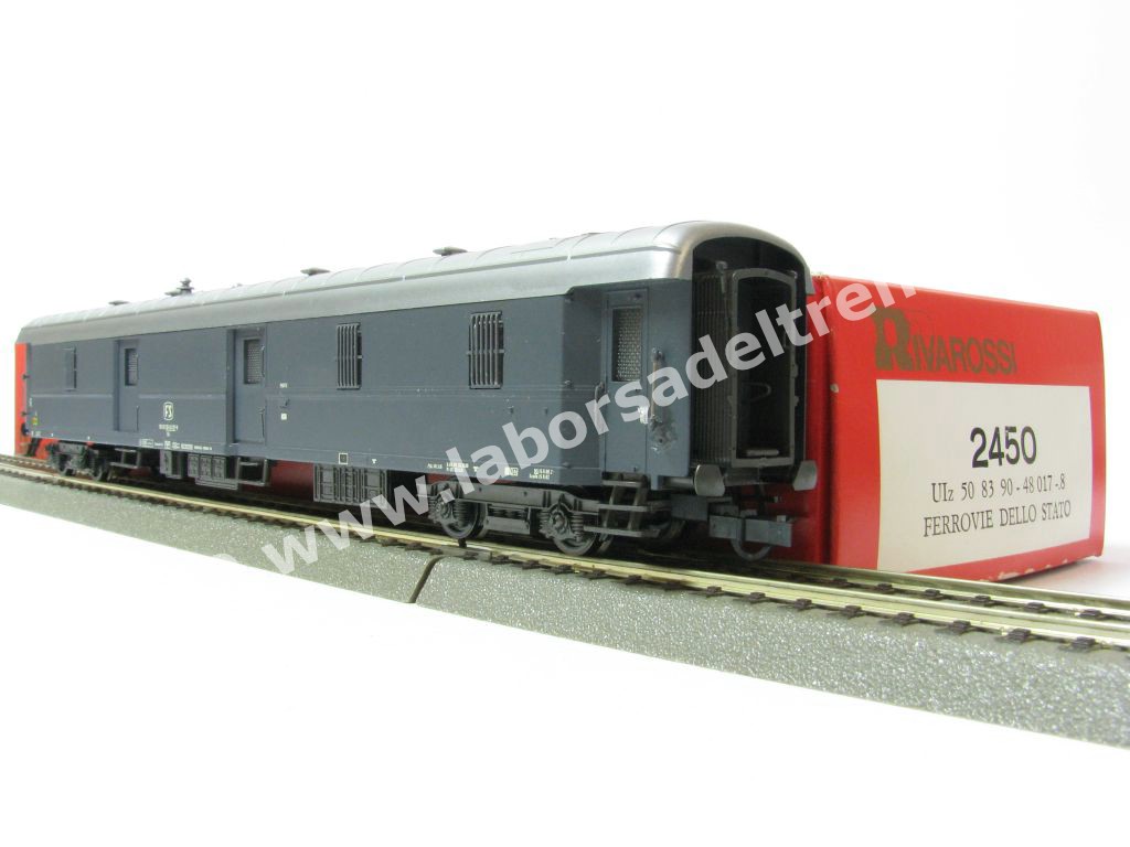 Rivarossi - 2450 Postale tipo Uiz FS, livrea grigio ardesia, logo TV ...