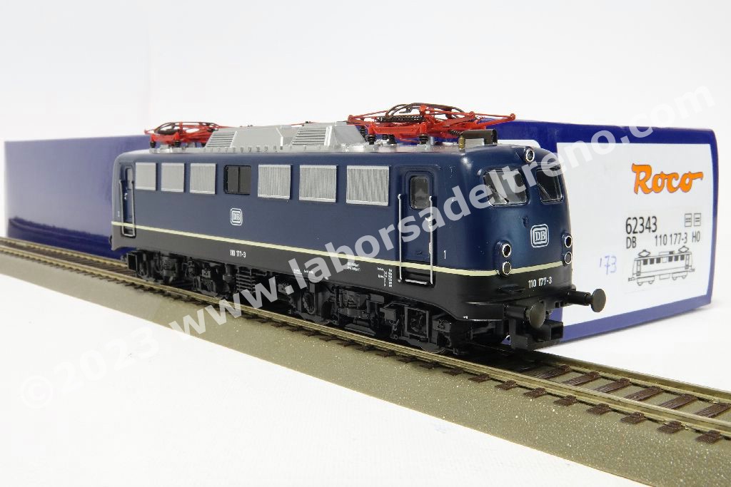 Roco - 62343 Loco el. E 110 177 delle DB, livrea blu, ep. IV