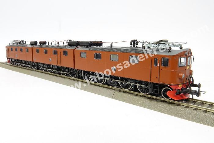 Roco - 7500006 Locomotiva elettrica a tre casse SJ Dm3, livrea marrone ...